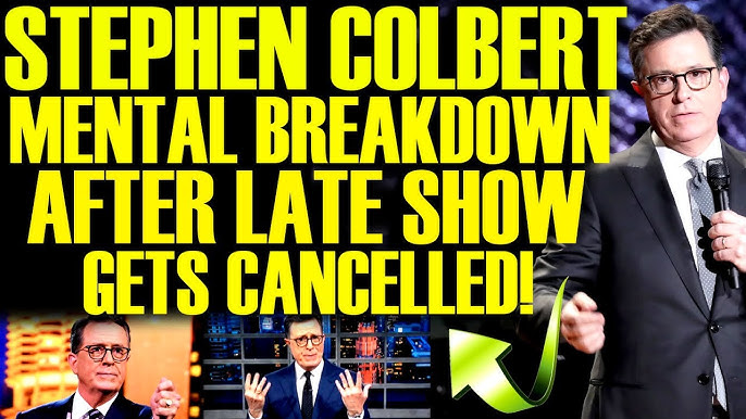 NOT JUST CANCELING THE SHOW! Stephen Colbert is officially the latest ...
