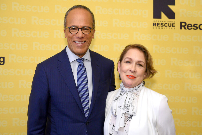 Lester Holt’s wife made a public apology, acknowledging that her ...