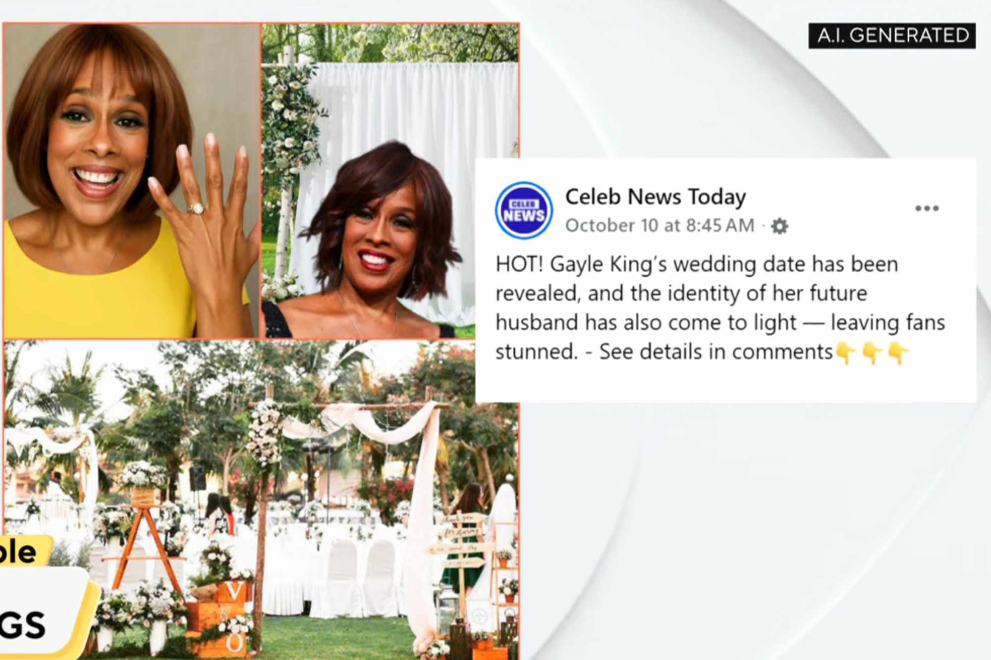 Gayle King finally announced her wedding date and revealed the identity ...