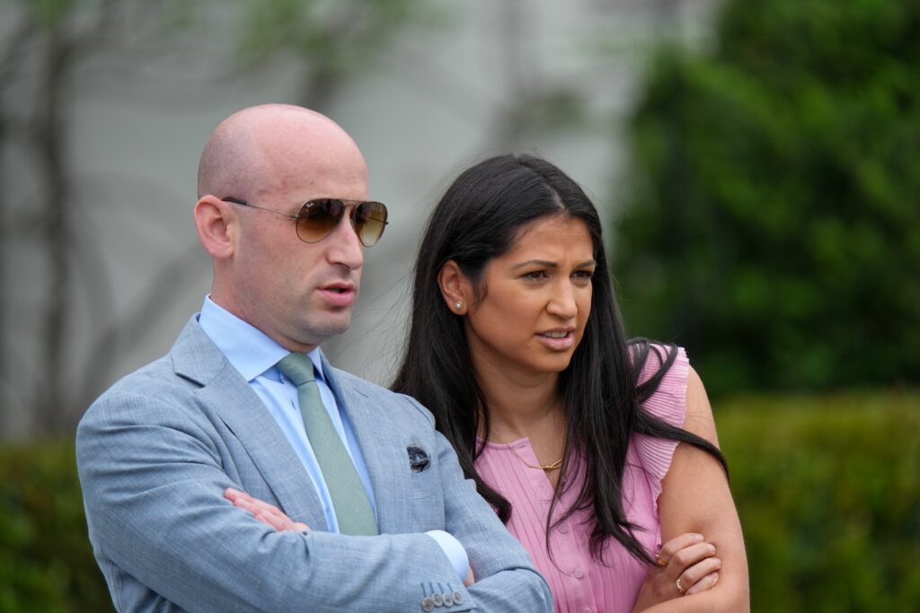 VIDEO: A clip shows Stephen Miller’s wife joyfully celebrating after ...